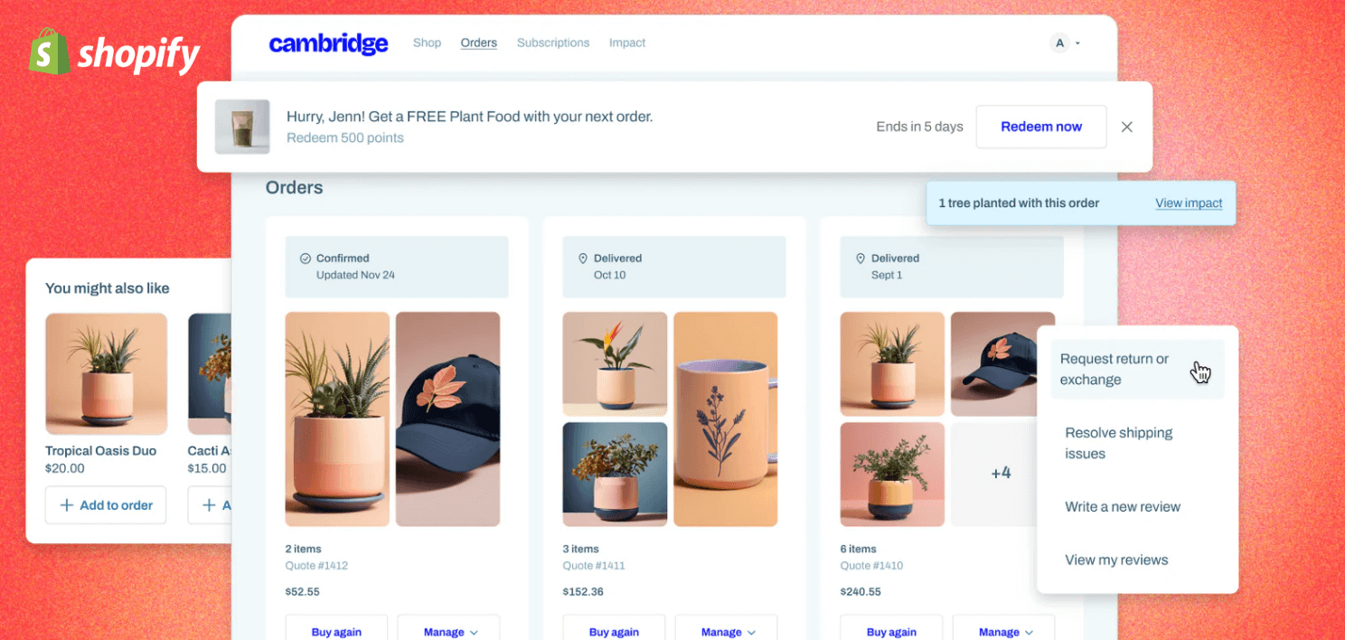 Shopify Account Extensibility: how to improve your Shopify customer ...